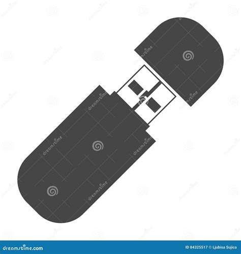 Usb Flash Memory Icon Stock Vector Illustration Of Memory 84325517