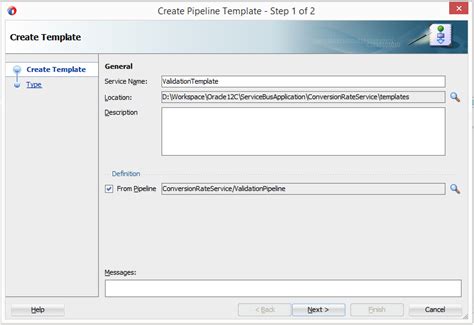 Creating A Template In Oracle Service Bus 12c