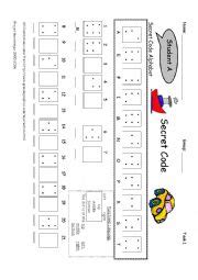 Secret Code ESL Worksheet By Agagug