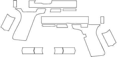 Artstation Glock 17 Blank Template 1 Artworks