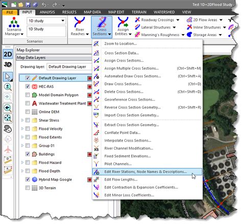 Edit River Stations Node Names And Descriptions Command