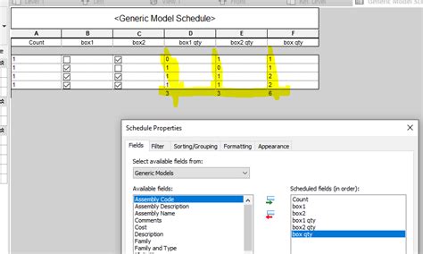 revit schedule calculation autodesk community