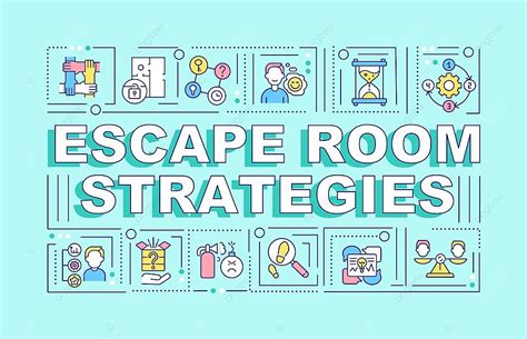 Escape Room Strategies Word Concepts Turquoise Banner Template Download On Pngtree