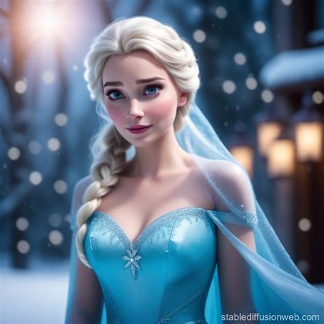 Elsa In Modern Attire Stable Diffusion Online