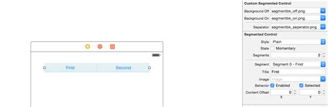 Ios Custom Uisegmentedcontrol In Storyboard Stack Overflow