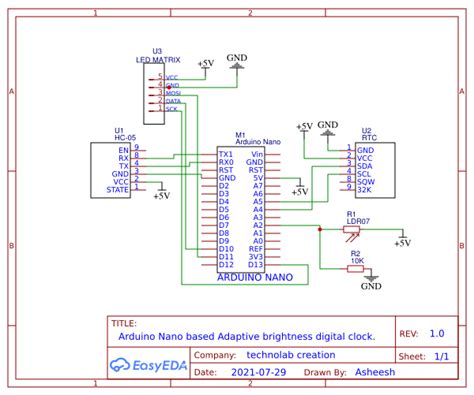 Arduino Nano Clock With Auto Brightness