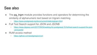 Full Text Search In PostgreSQL PPT