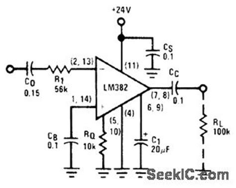 INVERTING AC AMPLIFIER Amplifier Circuit Circuit Diagram SeekIC Com