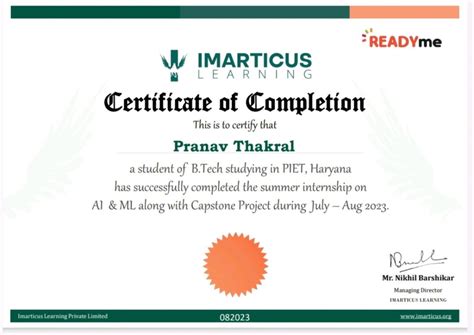 pranav thakral on linkedin machinelearning datascience internshipcompletion