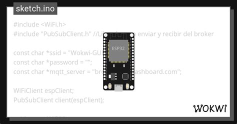 Mosquitto Sin Sensor Wokwi Esp32 Stm32 Arduino Simulator