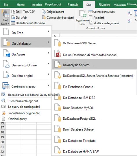 Connettersi A Importare Un Database Olap Supporto Tecnico Microsoft