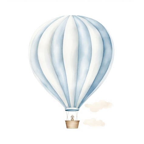 Premium Photo Minimal Watercolor Tray Print With Light Blue Striped