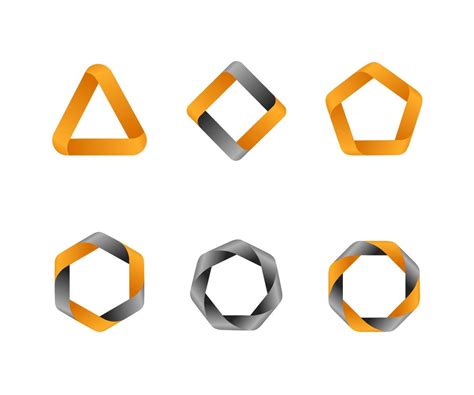 Polygon Shape Design Collection Vector 3692636 Vector Art At Vecteezy