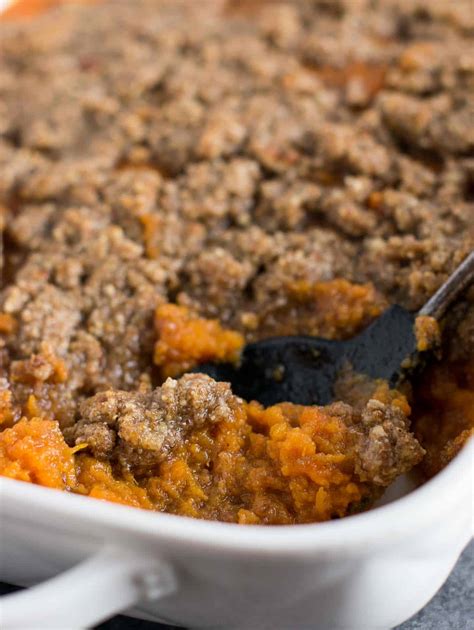 Sweet Potato Casserole With Pecan Crumble Gluten Free