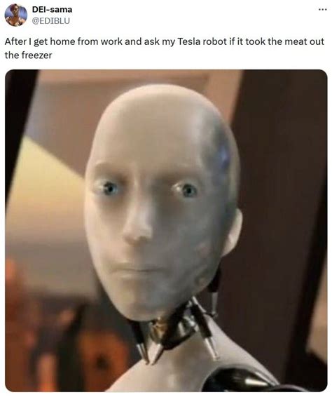 The My Tesla Robot Meme Predicts How Well Treat Our Future Bots