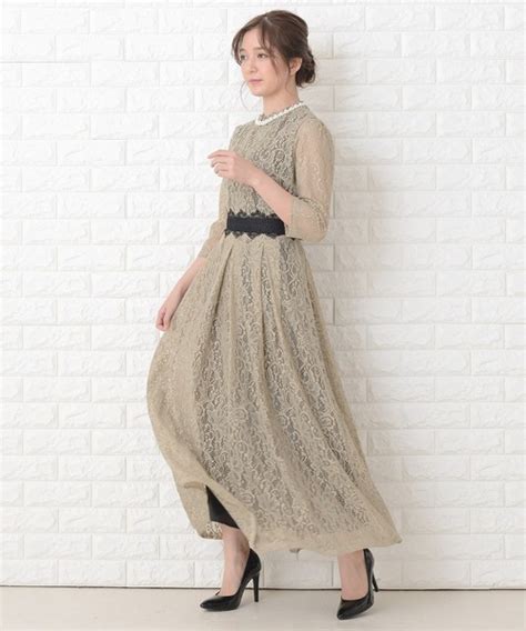 Lace Ladies（レースレディース）の「花柄総レースロング丈フレアワンピース･ドレス（ドレス）」 Wear