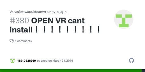 Open Vr Cant Install Issue Valvesoftware Steamvr Unity Plugin Github