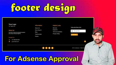How To Design Footer For Adsense Approval Responsive Footer And