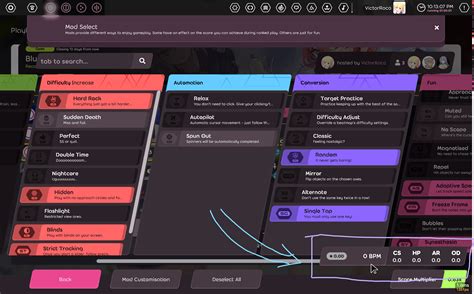 Srbpm Display In Mod Menu Doesnt Work In Multiplayer And Playlists Room · Issue 24907 · Ppy