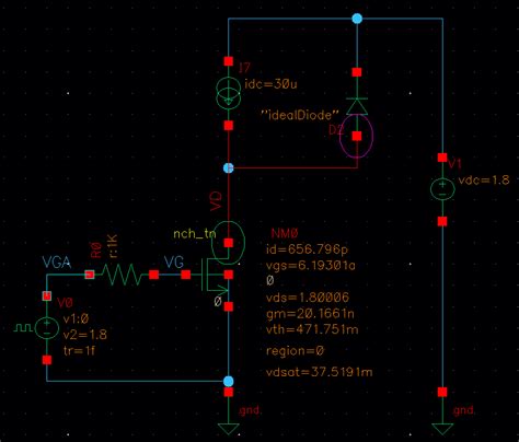 Circuit Analysis Strange Behaviour While Simulating Switching Loss Electrical Engineering