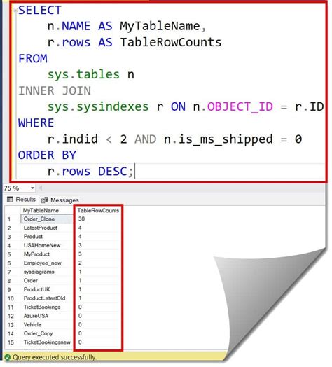 How To Get Table Row Count In Sql Server