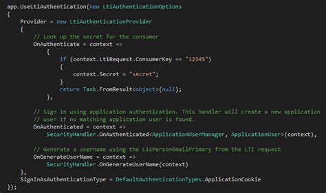 Owin Middleware For Lti Learning Tools