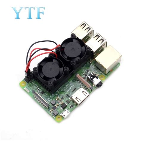 Raspberry Pi 3 B Dual Fan Ultimate Heatsink Cooler Grandado