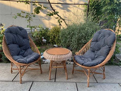 ᐉ Комплект садових меблів 2 крісла відпочинкові та столик гриб Чорний 13484254 • Краща ціна в