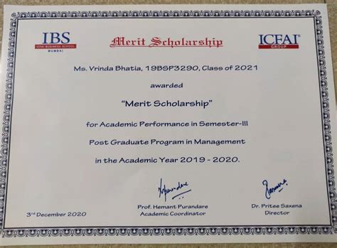 Vrinda Bhatia On Linkedin Merit Ibsmumbai