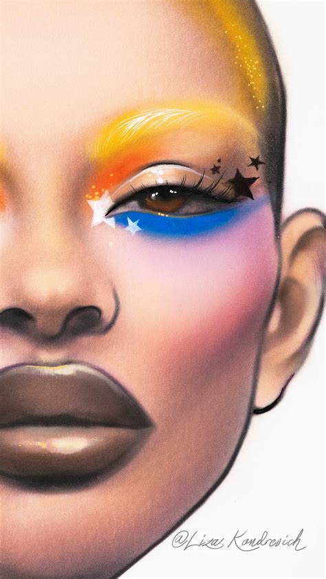 Facechart Face Chart Makeup Art By Liza Kondrevich Face Chart Makeup Charts Makeup Face Charts