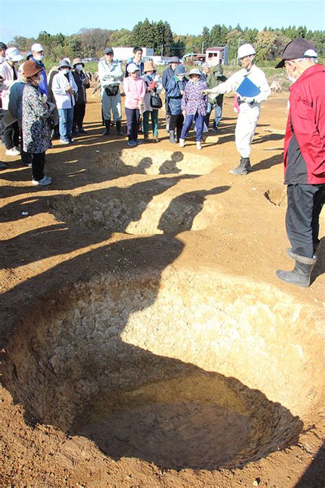 縄文人落とし穴で猟 山ノ神Ⅱ遺跡現地説明会 県埋文センター発掘調査花巻Iwanichi Online 岩手日日新聞社