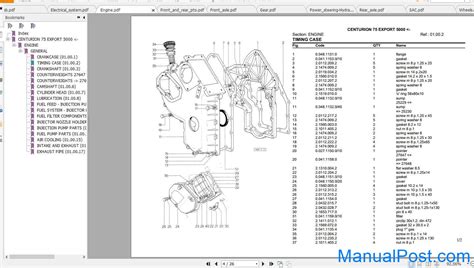 Same Tractor Centurion 75 Parts Catalog Manualpost Instant Download
