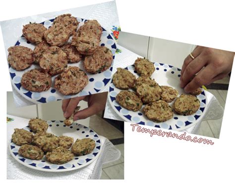 Bolinho De Atum Assado Temperando