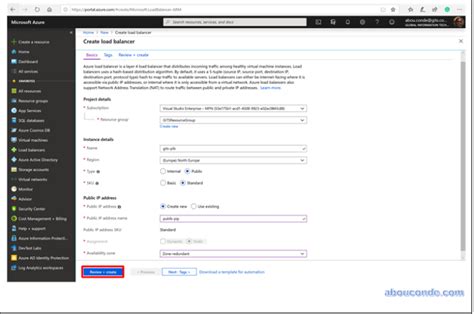 Configuring A Public Load Balancer With A Public Ip Address Using The Azure Portal Abou Conde