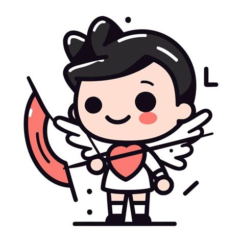 Premium Vector Cupid Vector Illustration Cupid Cute Cartoon Character