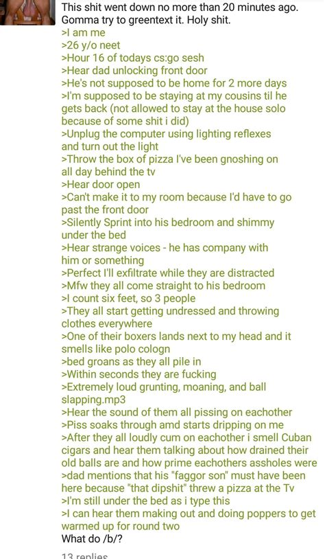 Anons Dad Is Wet Rgreentext