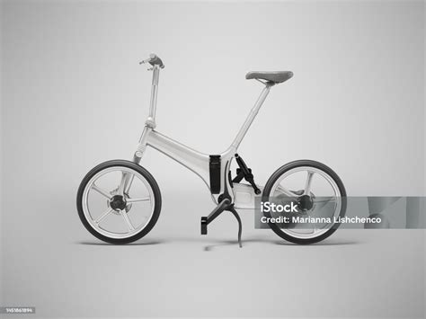 그림자가 있는 회색 배경에 전기 자전거 변압기의 3d 그림 도시에 대한 스톡 사진 및 기타 이미지 도시 모던 양식 바퀴 Istock