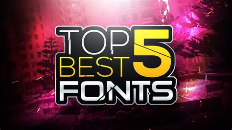 Top 5 Best Fonts For Thumbnails And Banners Youtube Design Fonts Free