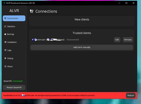 Alvr Handshake Error · Issue 1727 · Alvr Orgalvr · Github