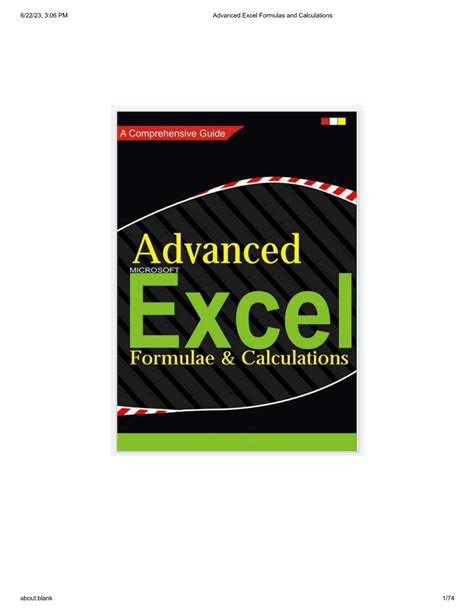 Solution Excel Formula Mastery Unlocking Advanced Calculations And