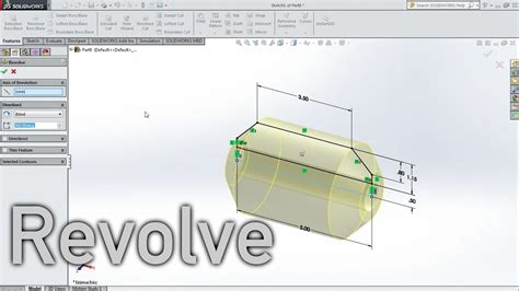 SOLIDWORKS REVOLVED PART In Under A Minute YouTube