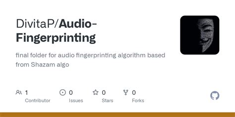 Github Divitapaudio Fingerprinting Final Folder For Audio