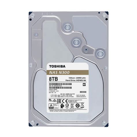 Ổ cứng NAS Toshiba N300 8TB (HDWG480UZSVA) | Hà Phương