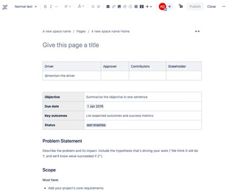 Using Confluence Templates And Blueprints