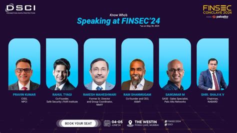 Data Security Council Of India On Linkedin Finsec2024 Dsci Security Privacy Bfsi