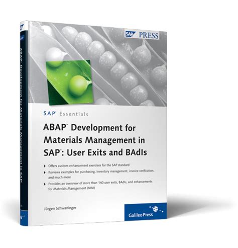 Sap Abap Abap Development For Sap Materials Management User Exits And Badis