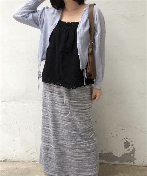 여름 밴딩롱스커트 스판 트임 H라인 줄무늬 스트링 맥시 슬릿 보헤미안 치마 에이블리