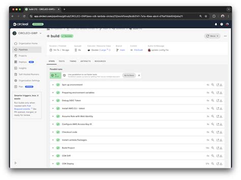 Automate Aws Lambda Function Deployments To Aws Cdk Circleci