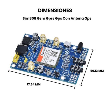 Sim808 Gsm Gprs Gps Con Antena Gps Unit Electronics