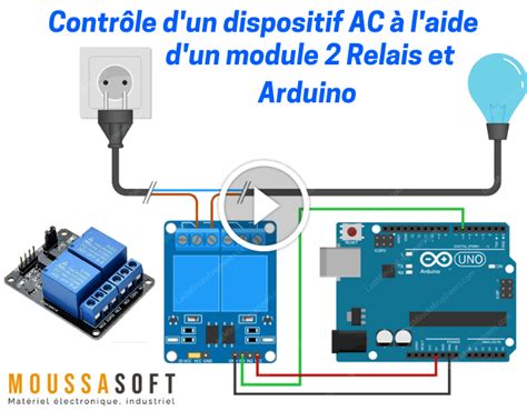 Comment Utiliser Module De 2 Relais 5v Avec Arduino Pour Contrôler Un Dispositif Ac Moussasoft